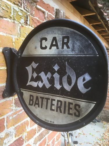 Exide sign SOLD | Fergus & Gibbs