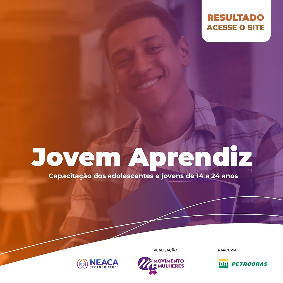 NEACA divulga selecionados no Projeto Jovem Aprendiz em Itaboraí