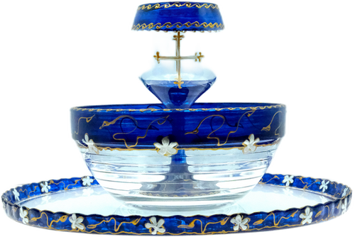 Decorative Glass Slava Set (Blue) | Theodule Press
