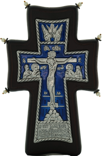 Ashwood-Silver Orthodox Wall Cross | Theodule Press
