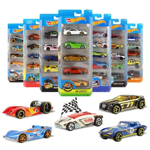 Hot Wheels Die Cast Pack - Kit 5 Carrinhos Básicos Sortidos - 1806 ...