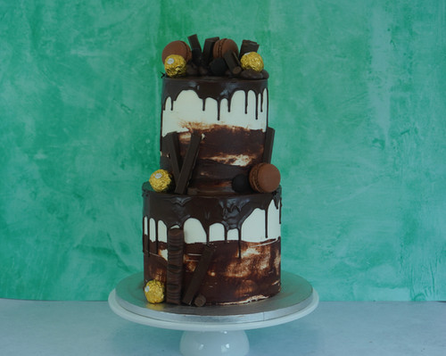 Chocolate Double Celebration Cake | J'ADORE Cakes