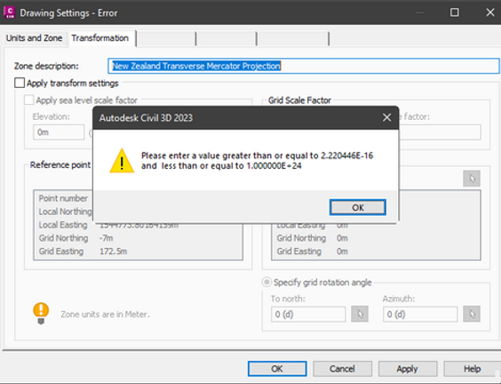 "Please enter a value greater than or equal to..." Error