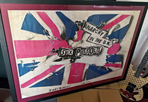 SEX PISTOLS JAMIE REID ANARCHY IN THE UK 1976 PROMO POSTER | The Art of ...