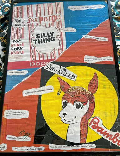 Sex Pistols Jamie Reid Virgin Records Silly Thing Who Killed Bambi 3945