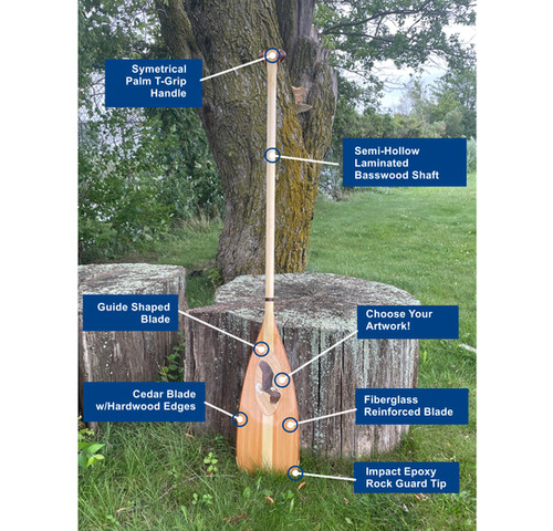 Straight Shaft Canoe Paddle | Humpback Kayaks