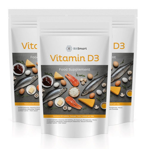 Vitamin D3 5000iu - 60 Tablets | Bit Smart Well-Being