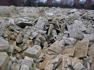 Hard Rock Quarry Jackson Michigan Limestone Boulders, Crushed