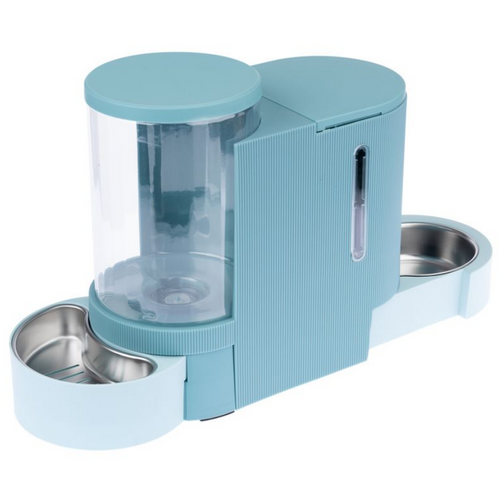 Plavi dozator hrane i vode - Veliki / Blue Food and Water Dispenser ...