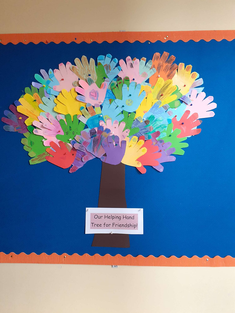 Our 'Helping Hand' Tree in Senior Infants!