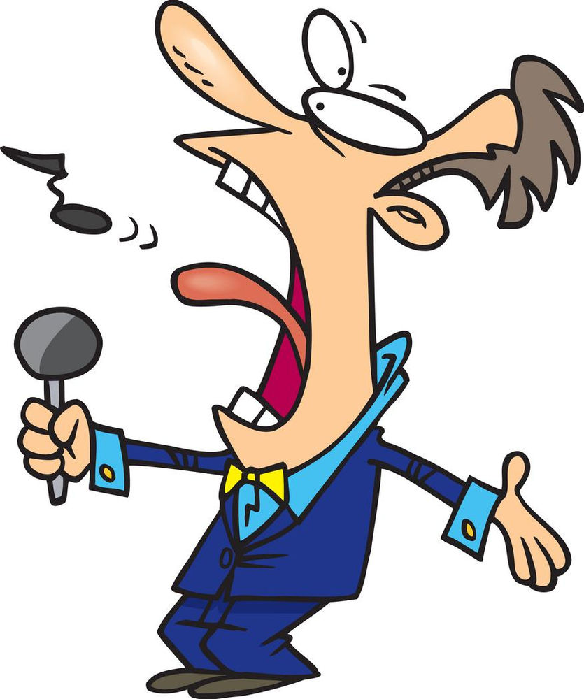 "Give it up, you can't sing!"