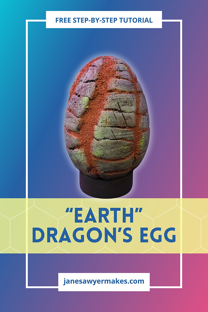How to Make an Earth-Inspired Dragon's Egg (with Dollar Store Foam Board!)