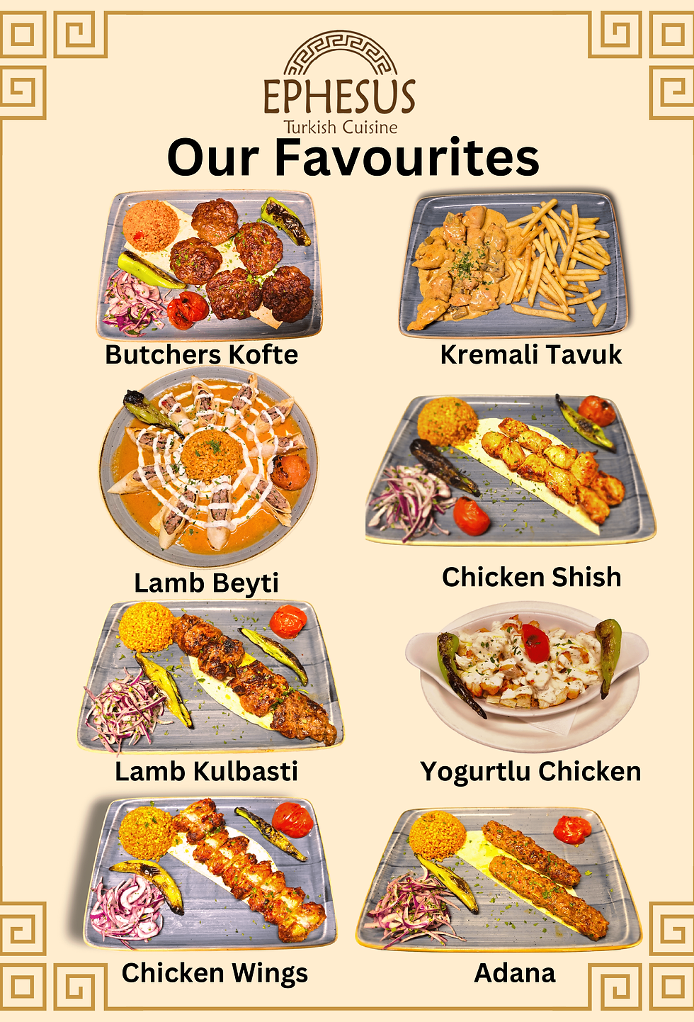 MENU | Ephesus Restaurant