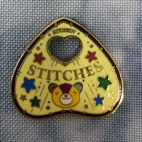 Needle Minder - Teddy Stitches Ouija Token. | Stitch Bunny Shop