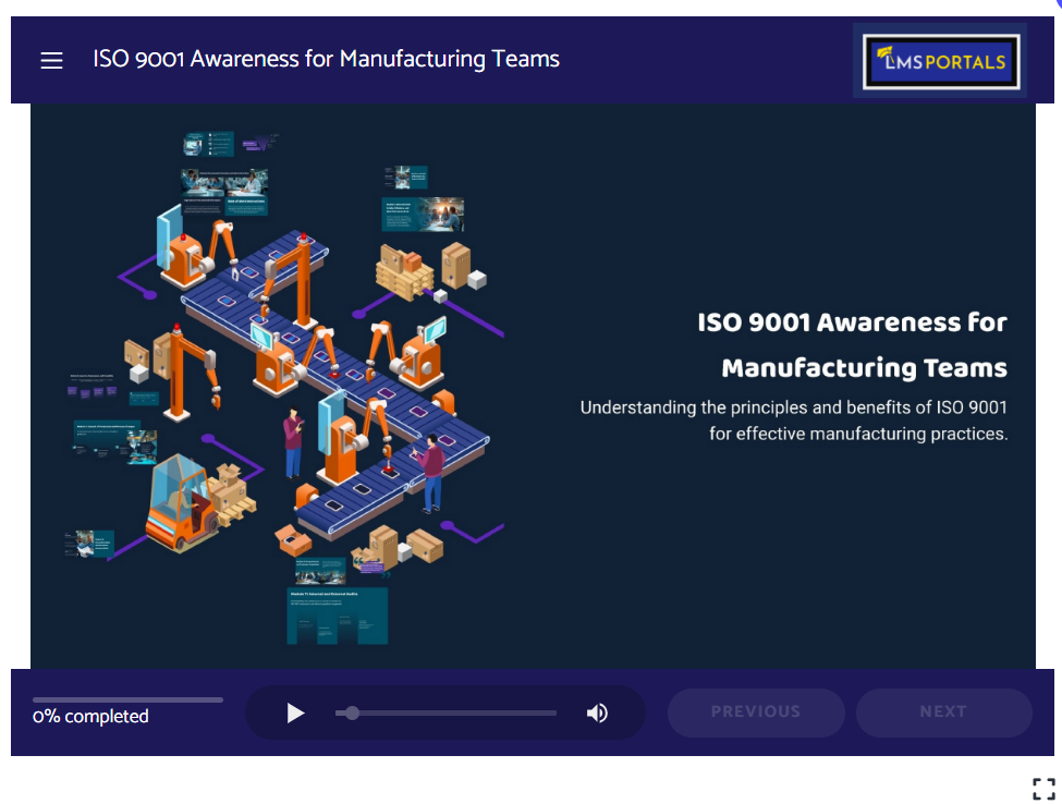 ISO 9001 Awareness for Manufacturing Teams