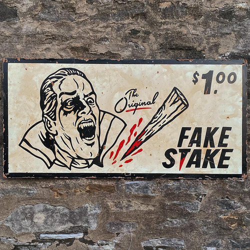 Fake Stake Ad | Crackerjack Junk & Sign Co.