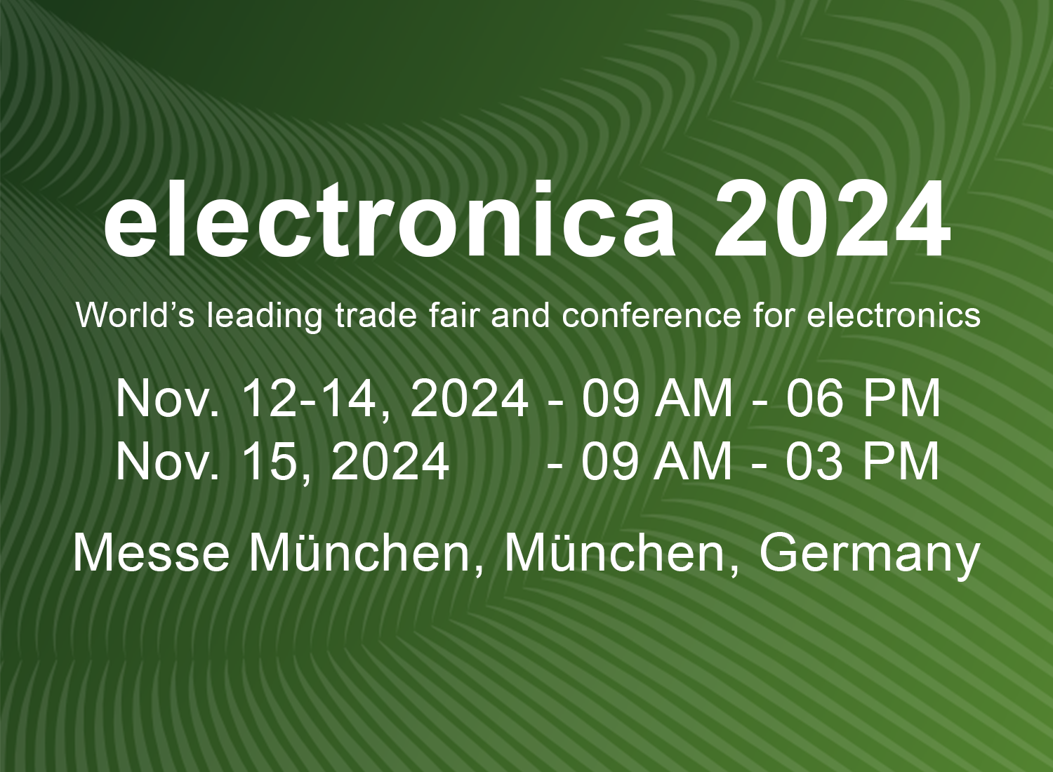 See You at Electronica 2024: Where Vision Meets Reality