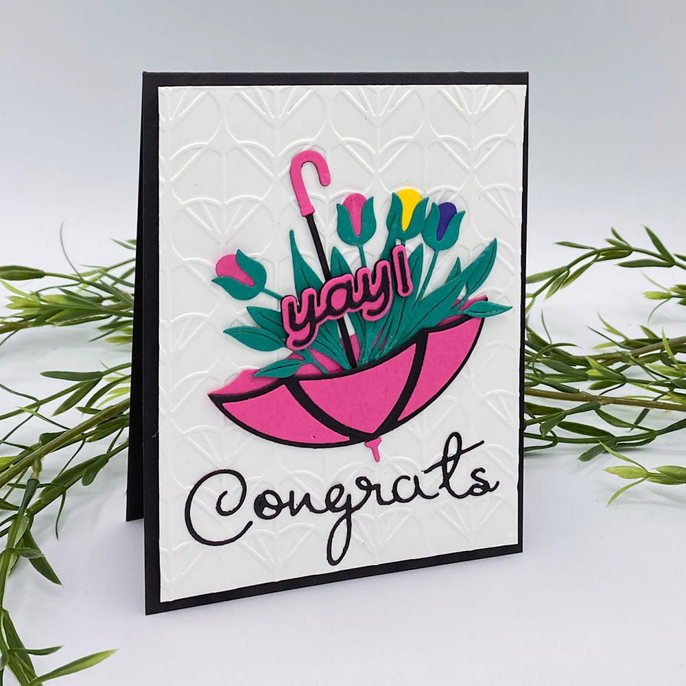 Spellbinders’ Umbrella Blooms from the Showered With Love Collection
