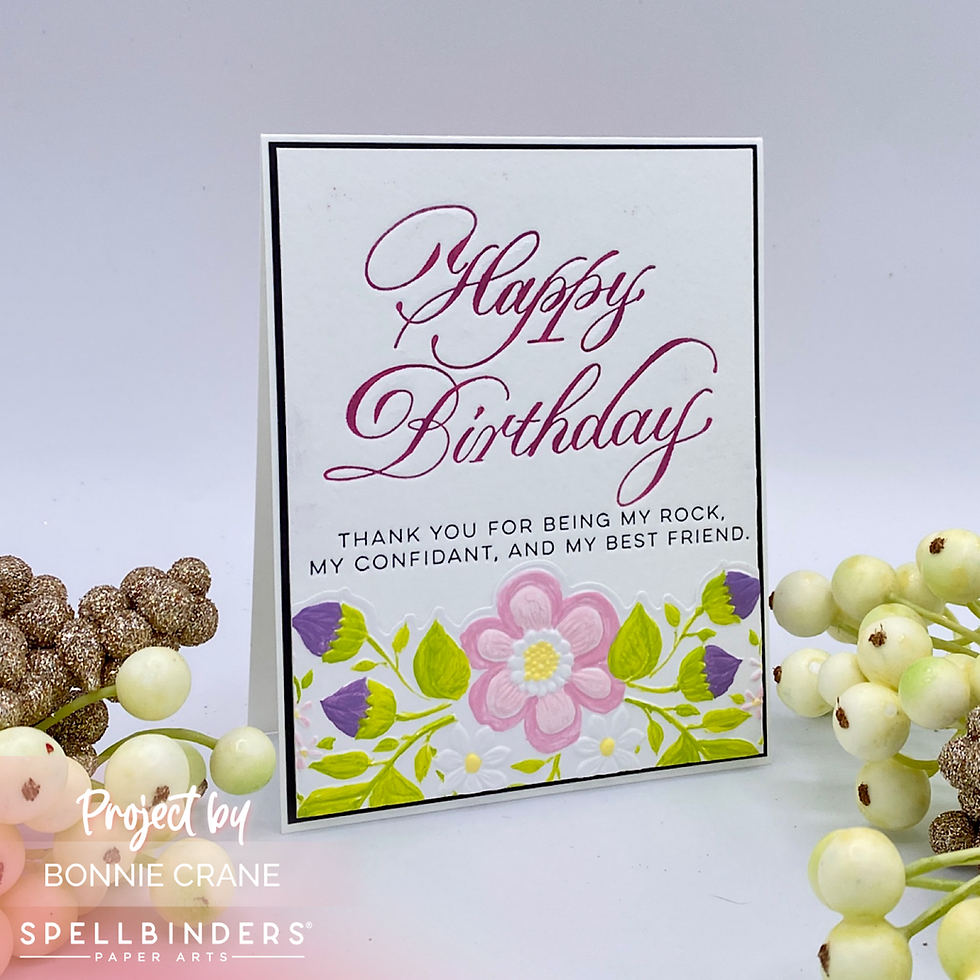 Spellbinder’s Copperplate Happy Birthday Press Plate from Paul Antonio ...