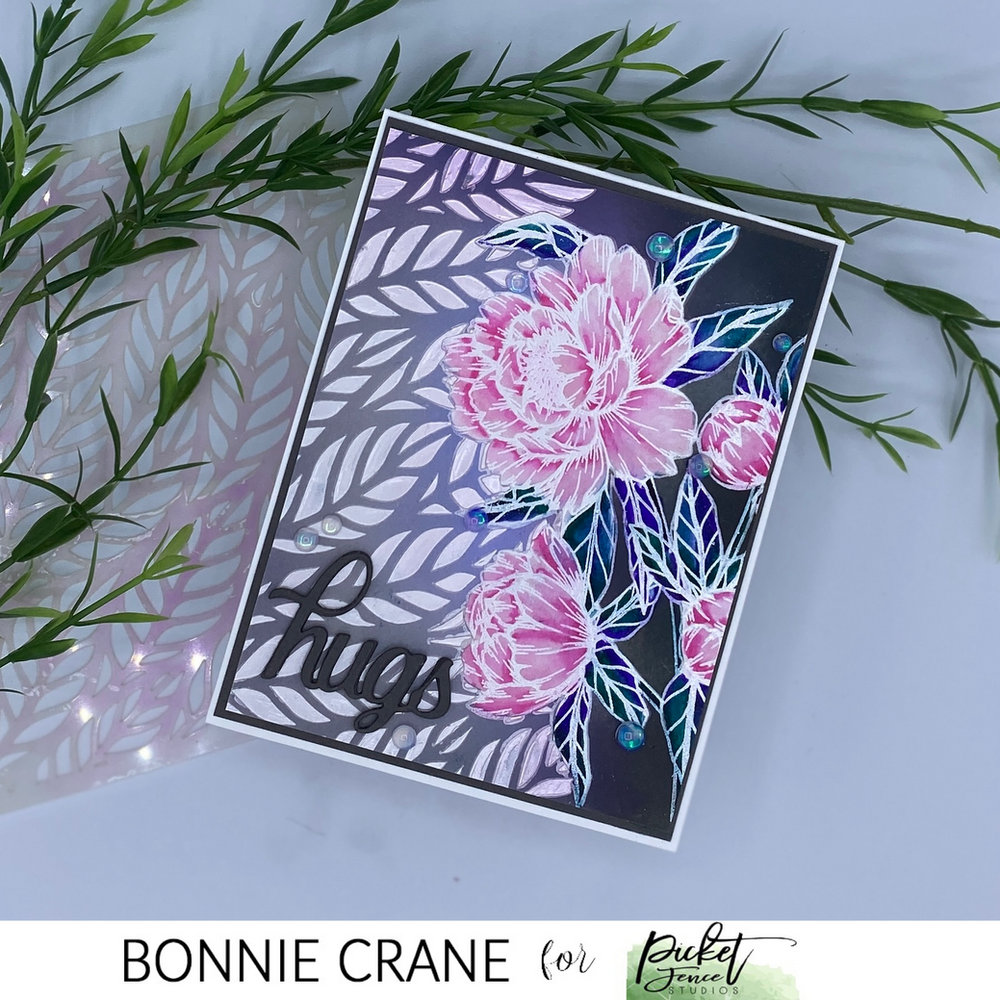 Creating a One-Layer, Ink Blended Background with Stencilling