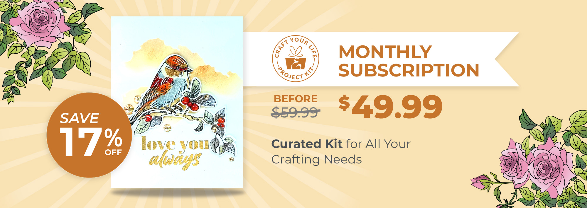 Altenew’s Craft Your Life Project Kit for April: Rustic Charm