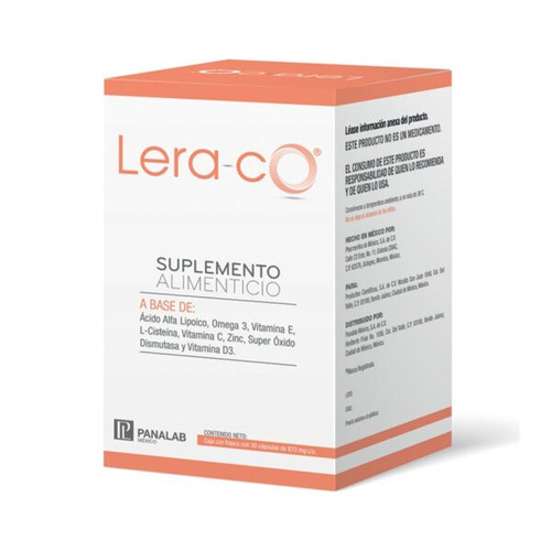 Lera-Co Suplemento Alimenticio 30 Capsulas. | Farmacias Dermocutánea