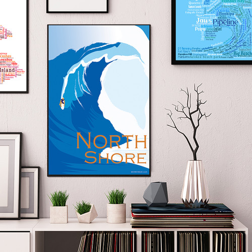 Big Wave Surfing in North Shore, Oahu | Waimea Blue Gallery