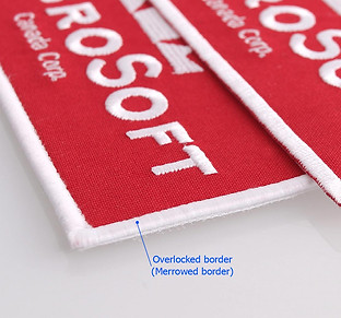 Patch edging Options / Bradford Promotions