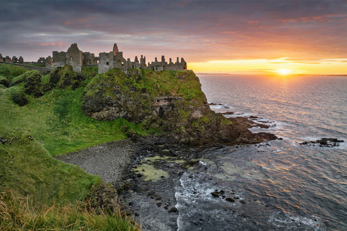 Dunluce Castle at Sunset | Tandem PhotographyNI
