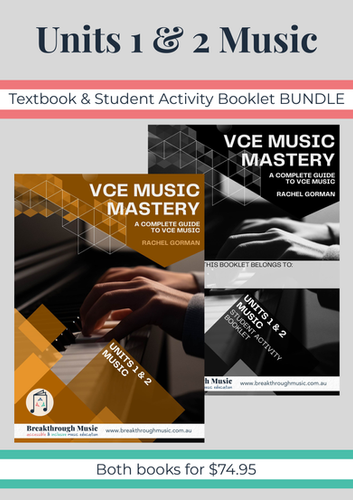 Bundle: Units 1 & 2 Music Textbook & Student Activity Booklet ...