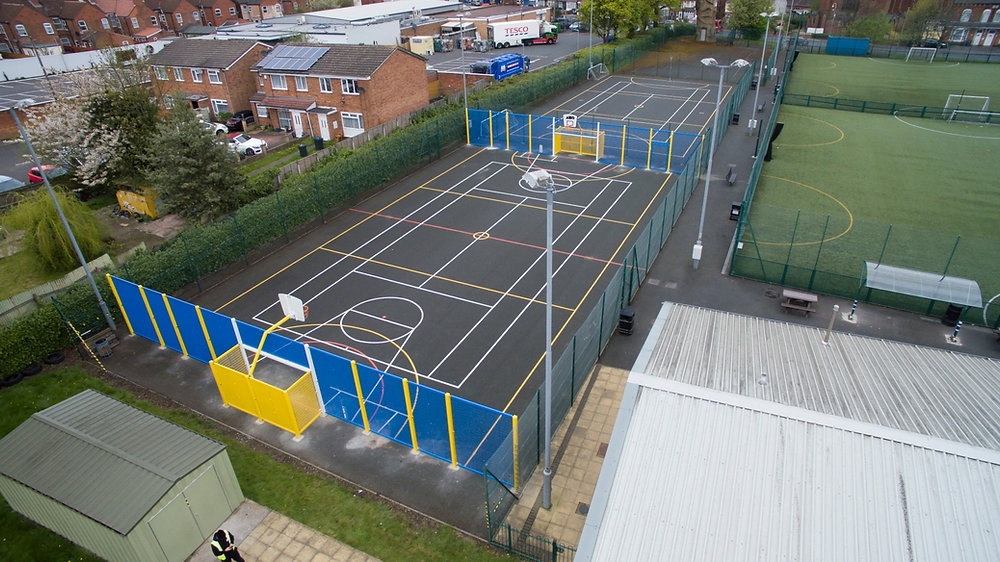 New life to tired netball court