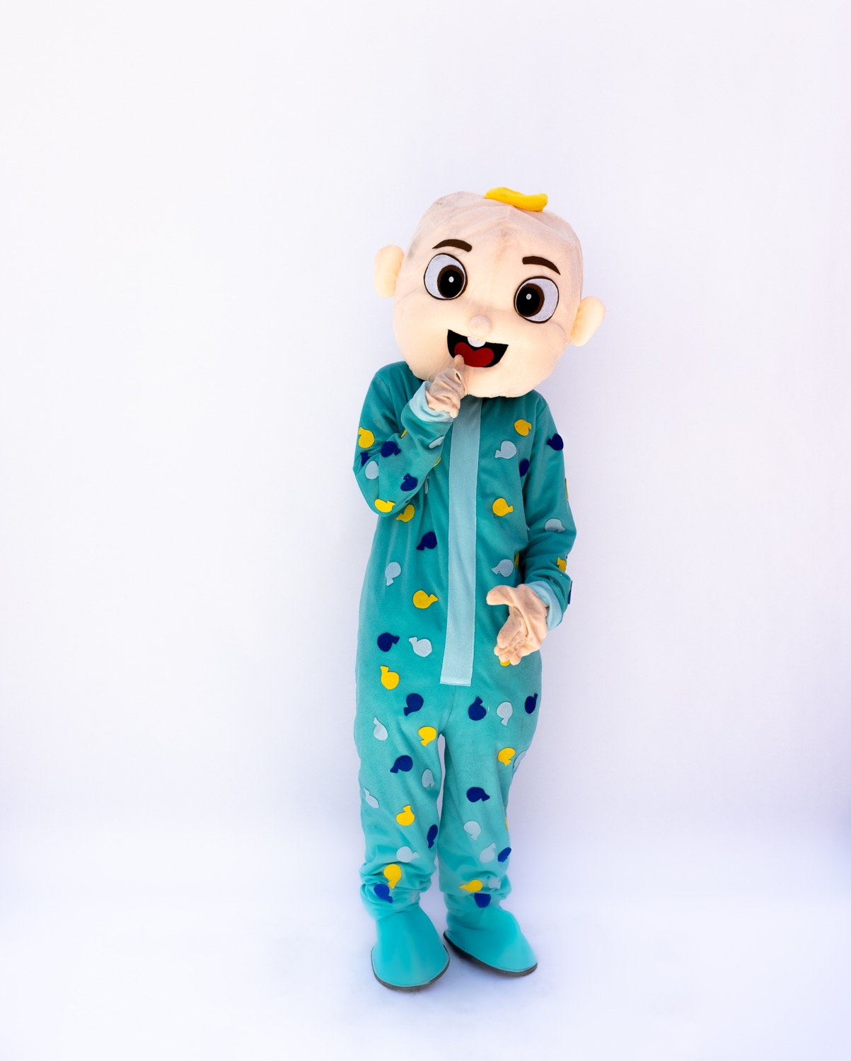 Cocomelon JJ Mascot Costume Rental | SoCal Characters LLC