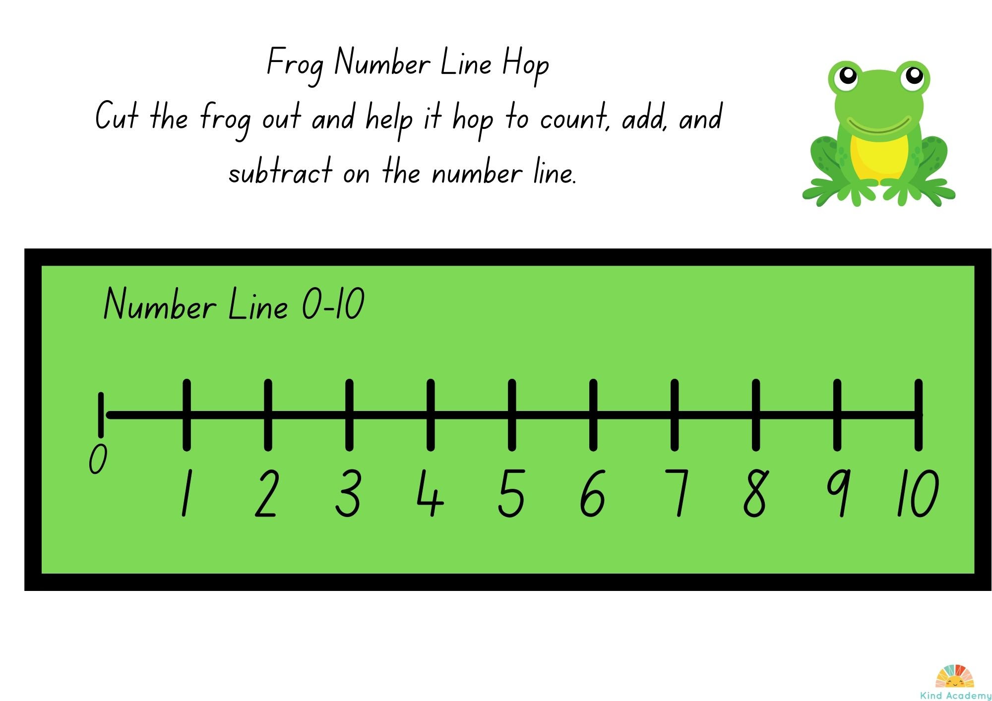Frog Number Lines (Teacher-Made) Twinkl, 46% OFF