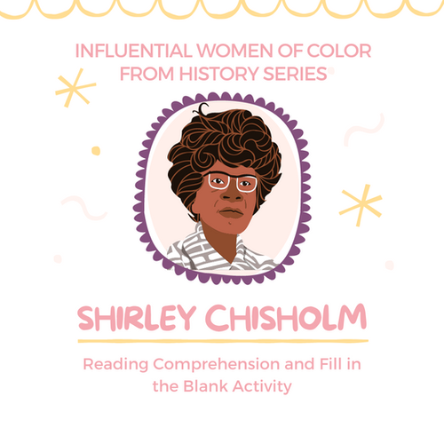 Shirley Chisholm: Unbought and Unbossed – Reading Comprehension Freebie ...