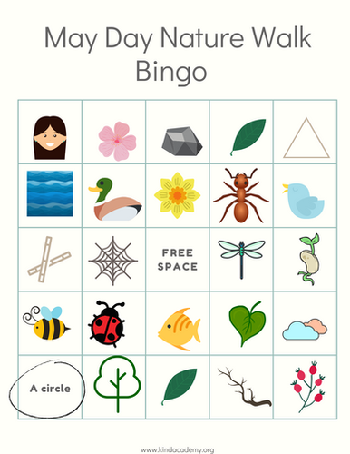 May Day Nature Walk Printable | Kind Academy