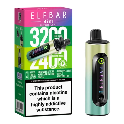 Mixed Fruits Edition Elf Bar 4 in 1 Disposable Vape Pod (4 in 1 Multi ...