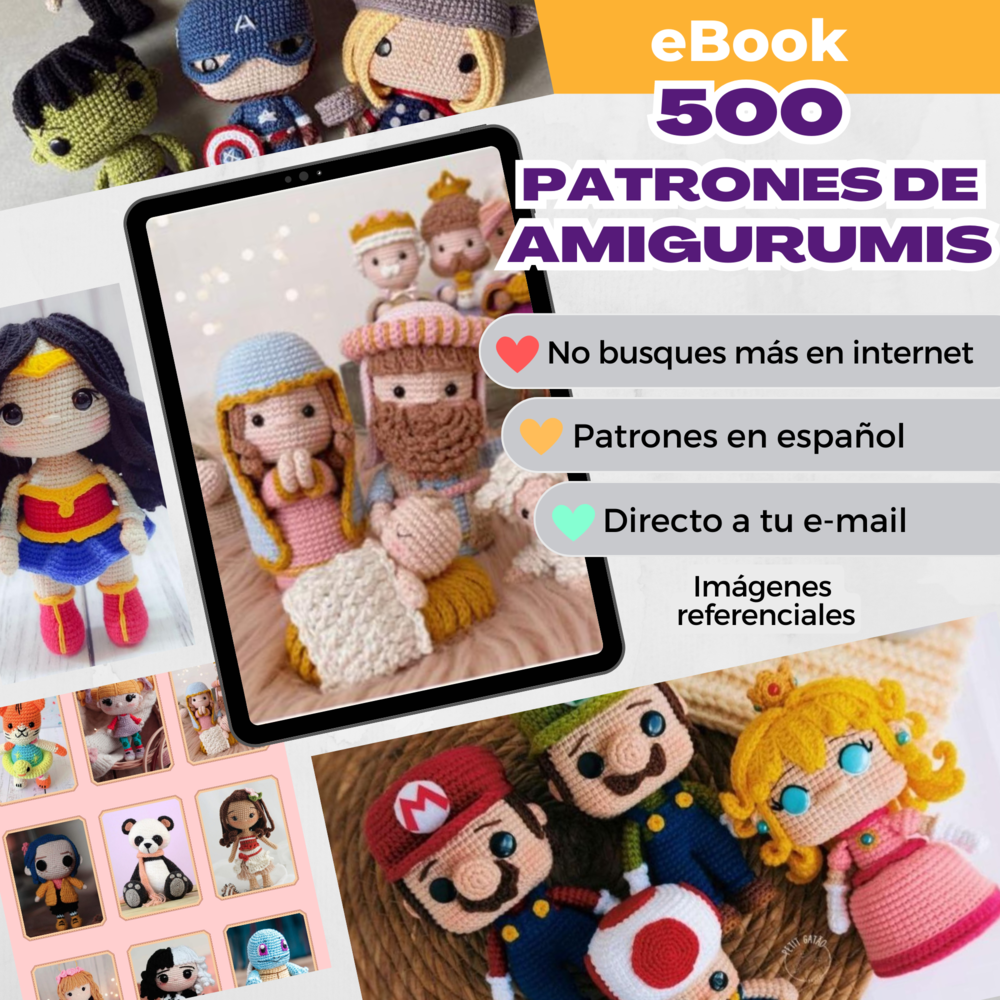 ebook 500 patrones de amigurumis | creactivilab