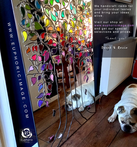 Large Multi-Coloured Tree of Life Mirror 91 x 122cm | Euphoric Image