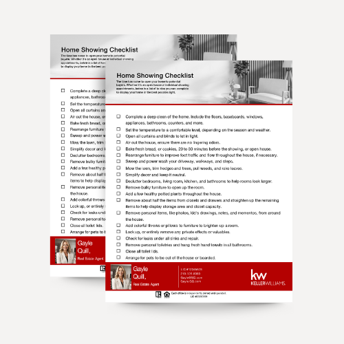 Flyer - Home Showing Checklist | Procasa.Tech