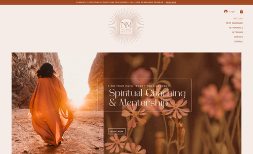 'Nomad Mystic' Wix Template Design | starlingmemory