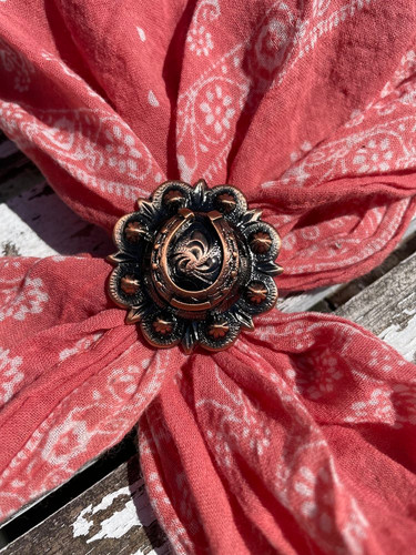 Scarf Slides Antique Copper | 5H WESTERN