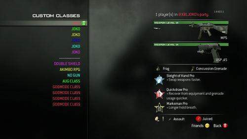 COD: MW3 | Modded Classes (XBOX 360) | xbljokomodding