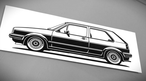 Golf 2 Aufkleber