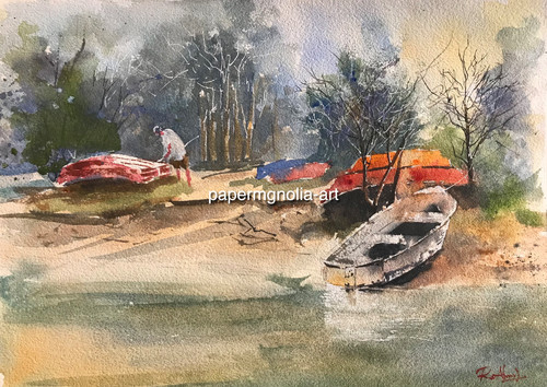 Boats at Huskisson river | The Paper Magnolia