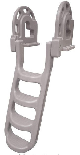 Dock edge 4 step flip-up ladder | S & H Docks