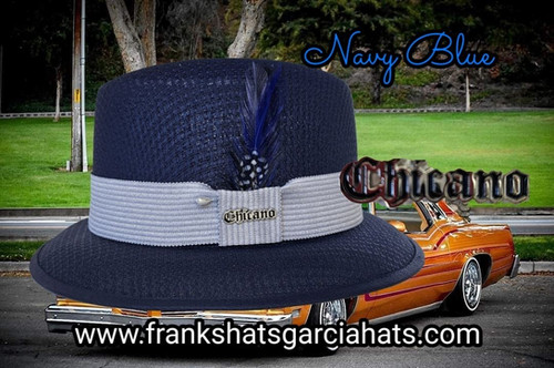 Traditional Navy Blue & Chicano pin | frankshats