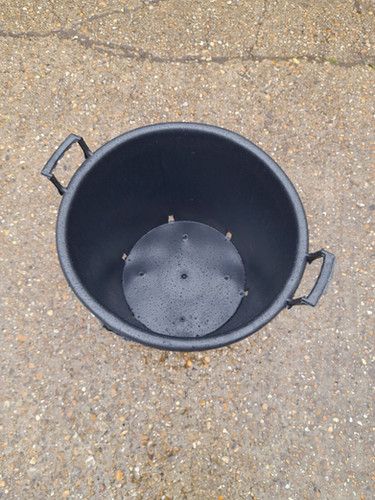 Strong 50L Pot With handles Commercial grade black x 1 pot | Bambookings