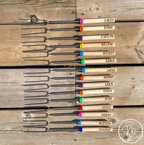 Personalized Marshmallow Fire Sticks | Mooring Made