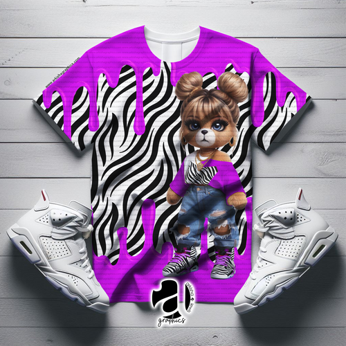 Purple Drip Bear | ArkishaLewisGraphics