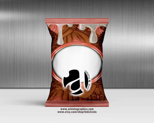 Freaky Party 1 Photo Chip Bag Template | ArkishaLewisGraphics